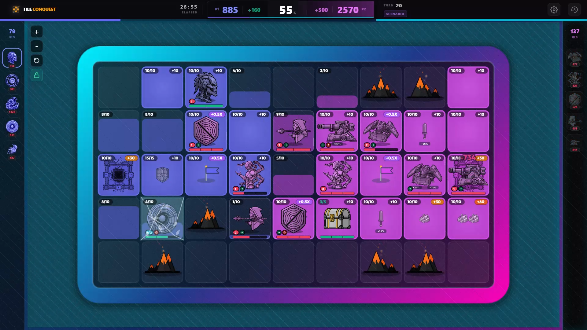 Tile Conquest | Online Multiplayer Tile Area Control Game